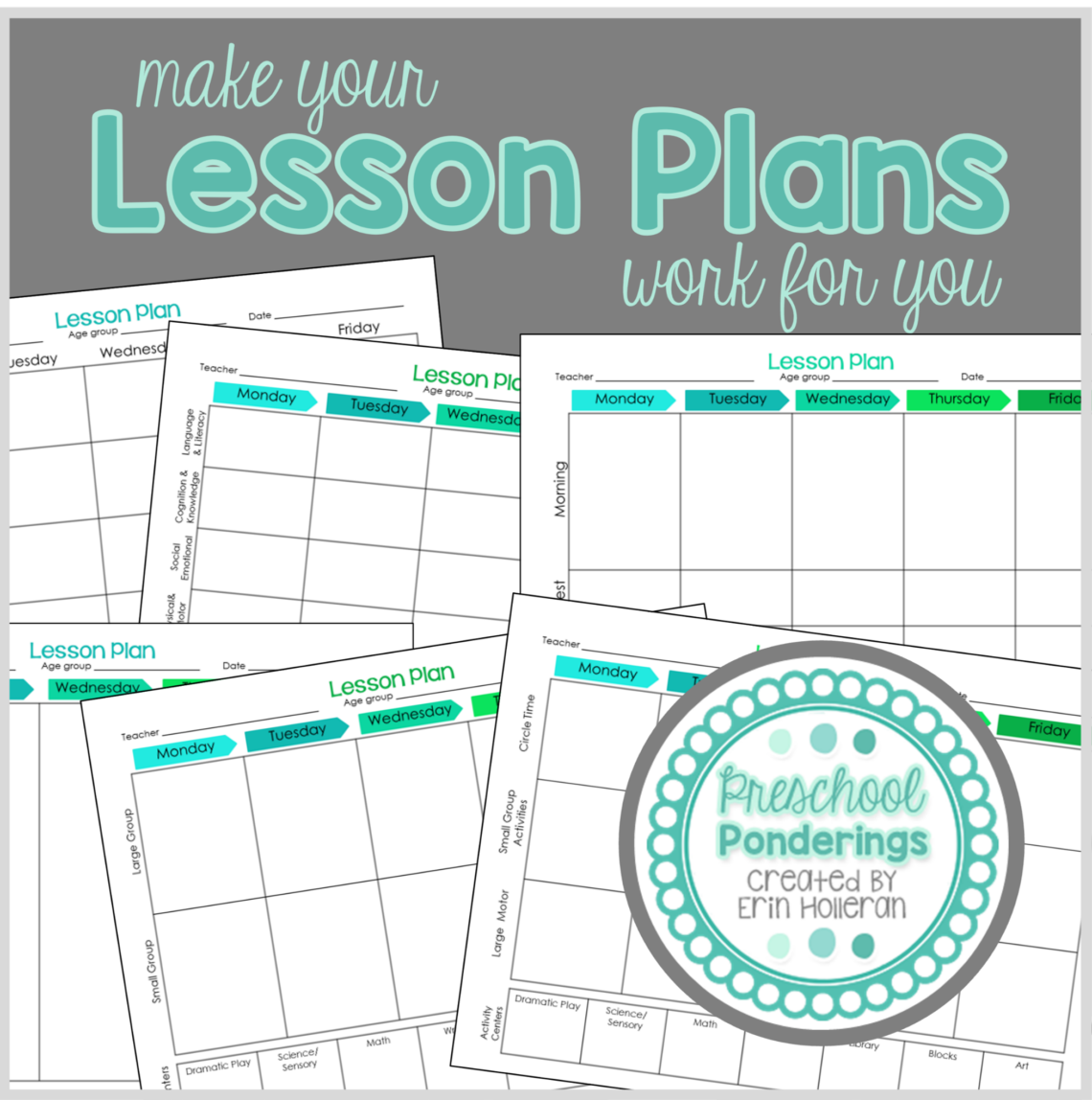Monthly Preschool Plans - Printable Preschool Lesson Plans