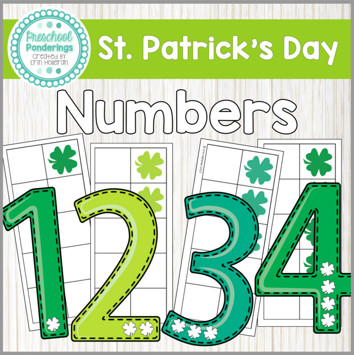 Seasonal Numbers for Math Activities - Numbers for preschool math centers