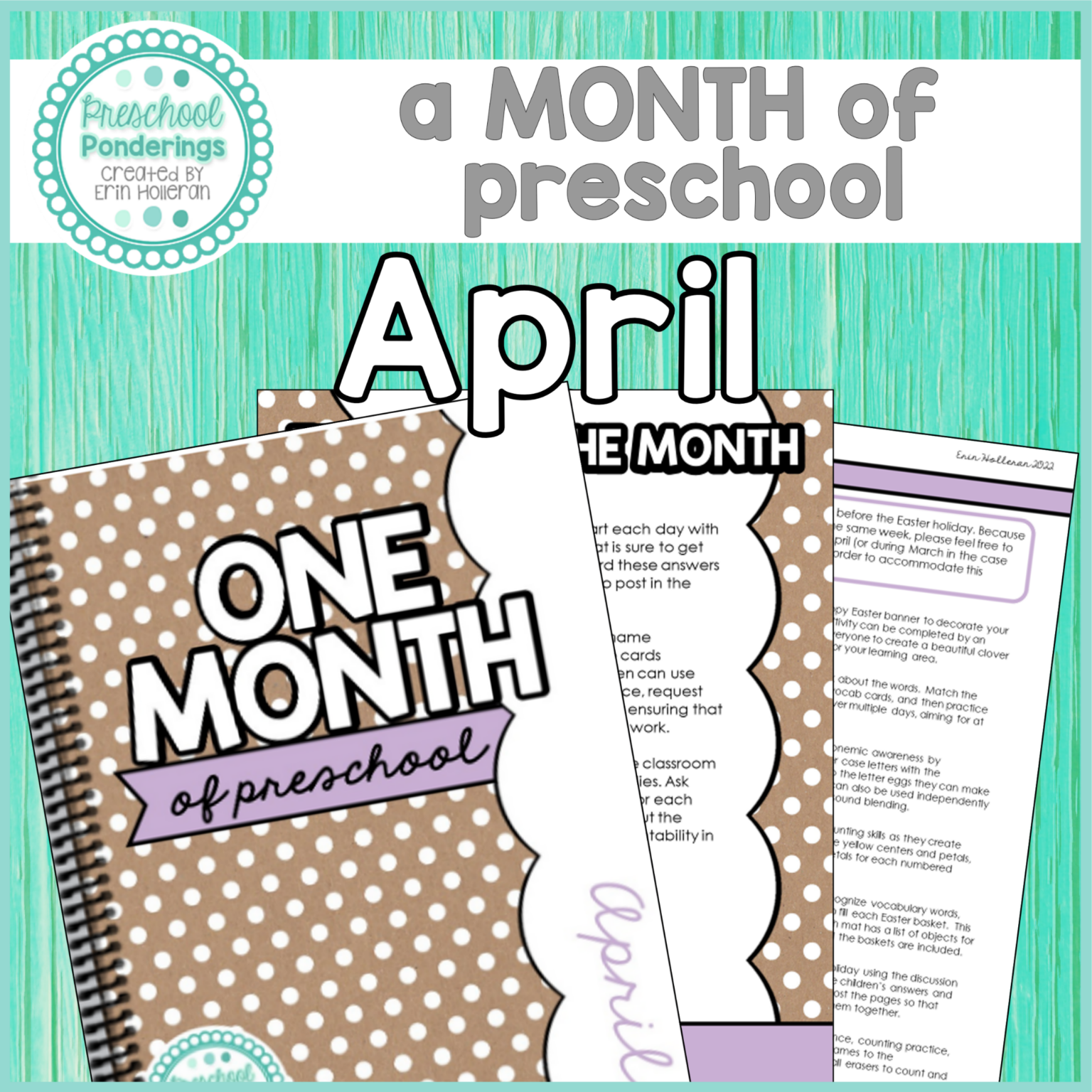 Monthly Preschool Plans - Printable Preschool Lesson Plans