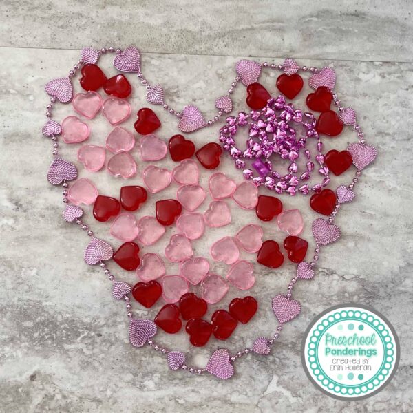 Loose Parts for Valentine’s Day - Valentine provocation