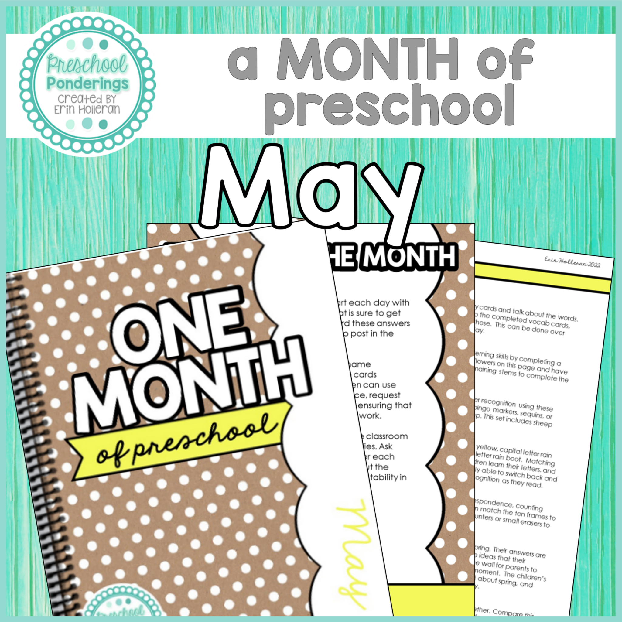 Monthly Preschool Plans - Printable Preschool Lesson Plans
