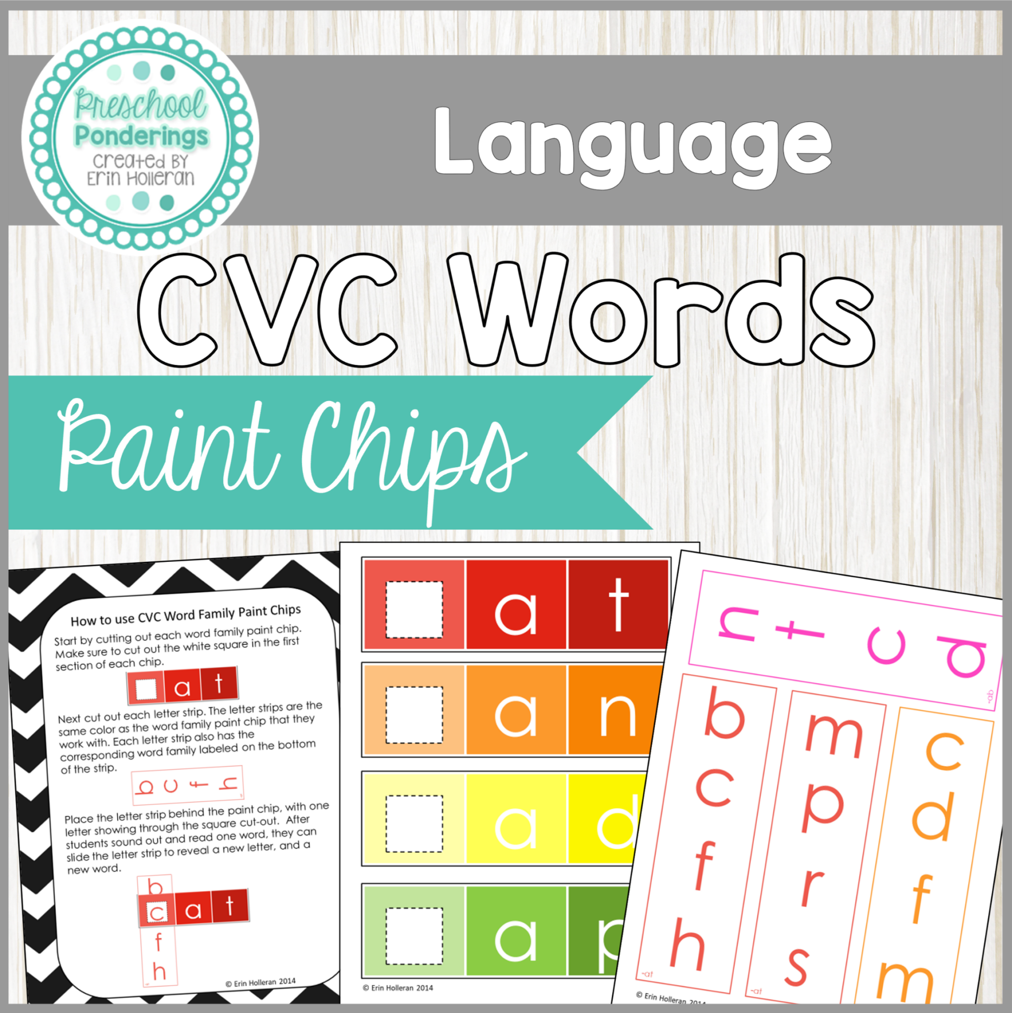Introducing CVC Words in Preschool – Resources - Teaching preschoolers ...