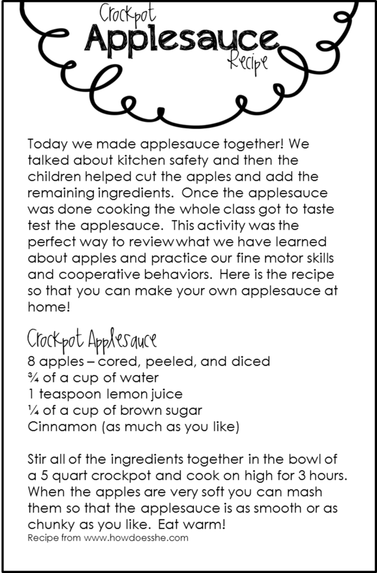 Easy Classroom Applesauce Recipe - crockpot applesauce