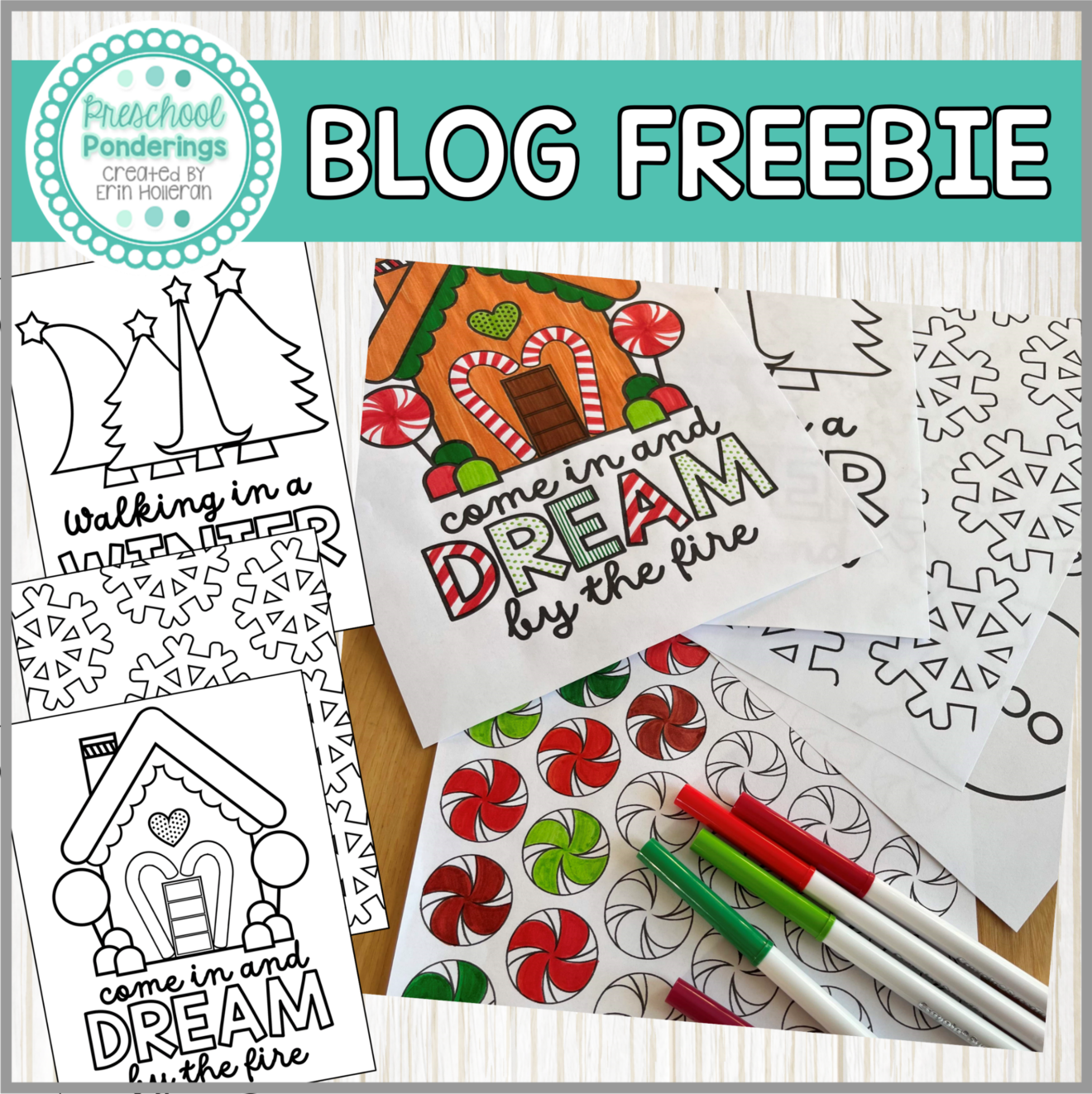 Christmas Coloring Freebie - Christmas coloring pages