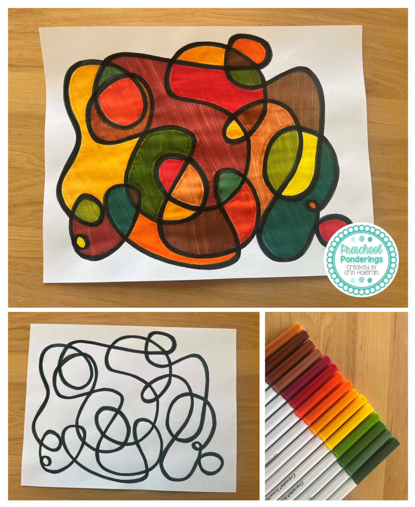 Autumn Scribble Art - Easy Fall Art Project