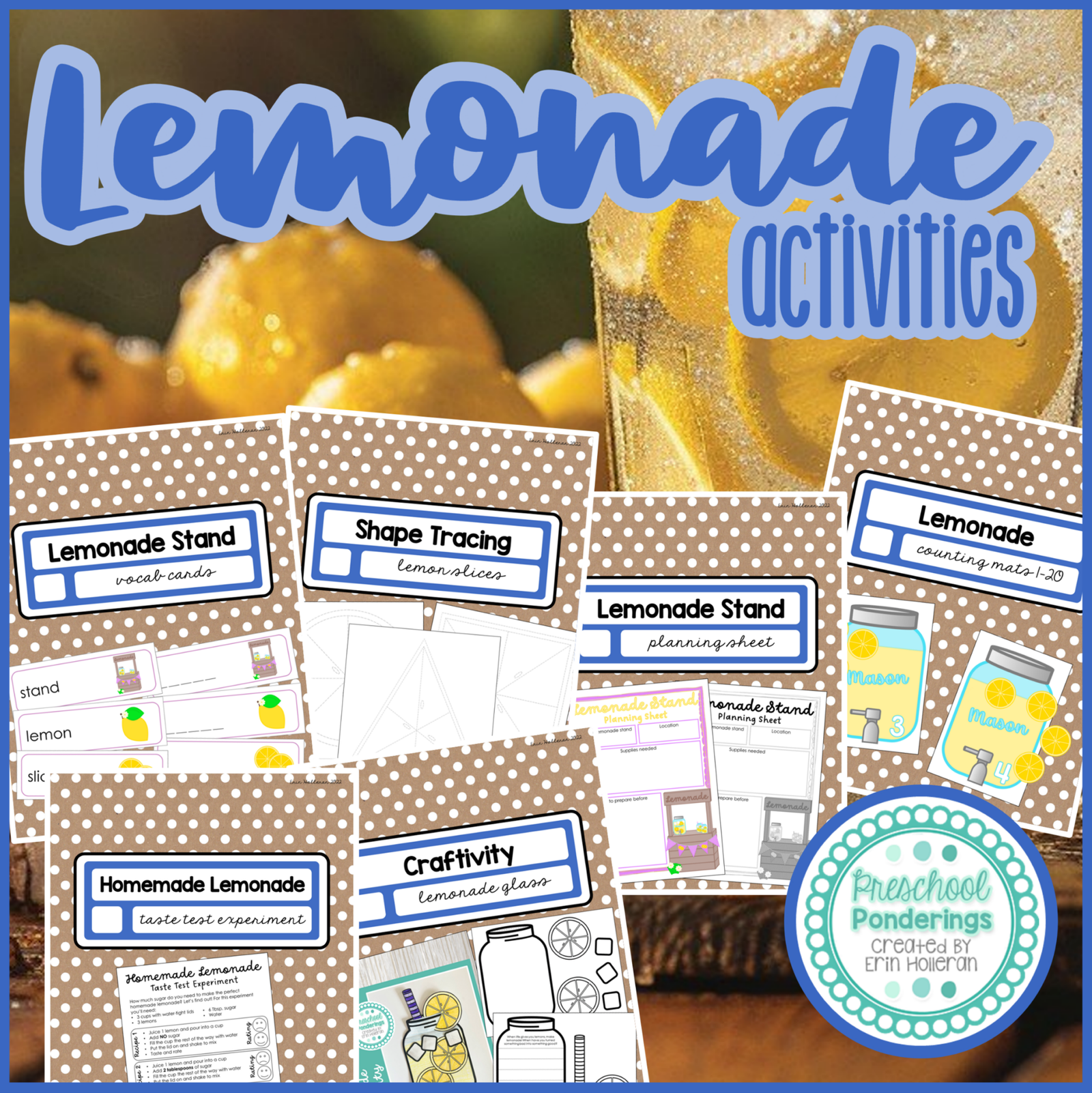 Lemonade Activities for Preschool - Preschool Lemonade Stand
