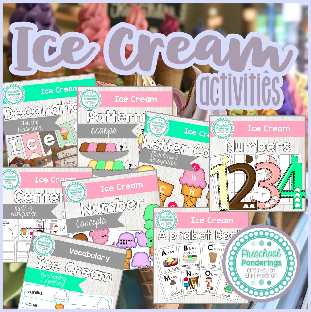 Printable Ice Cream Activities for Preschool