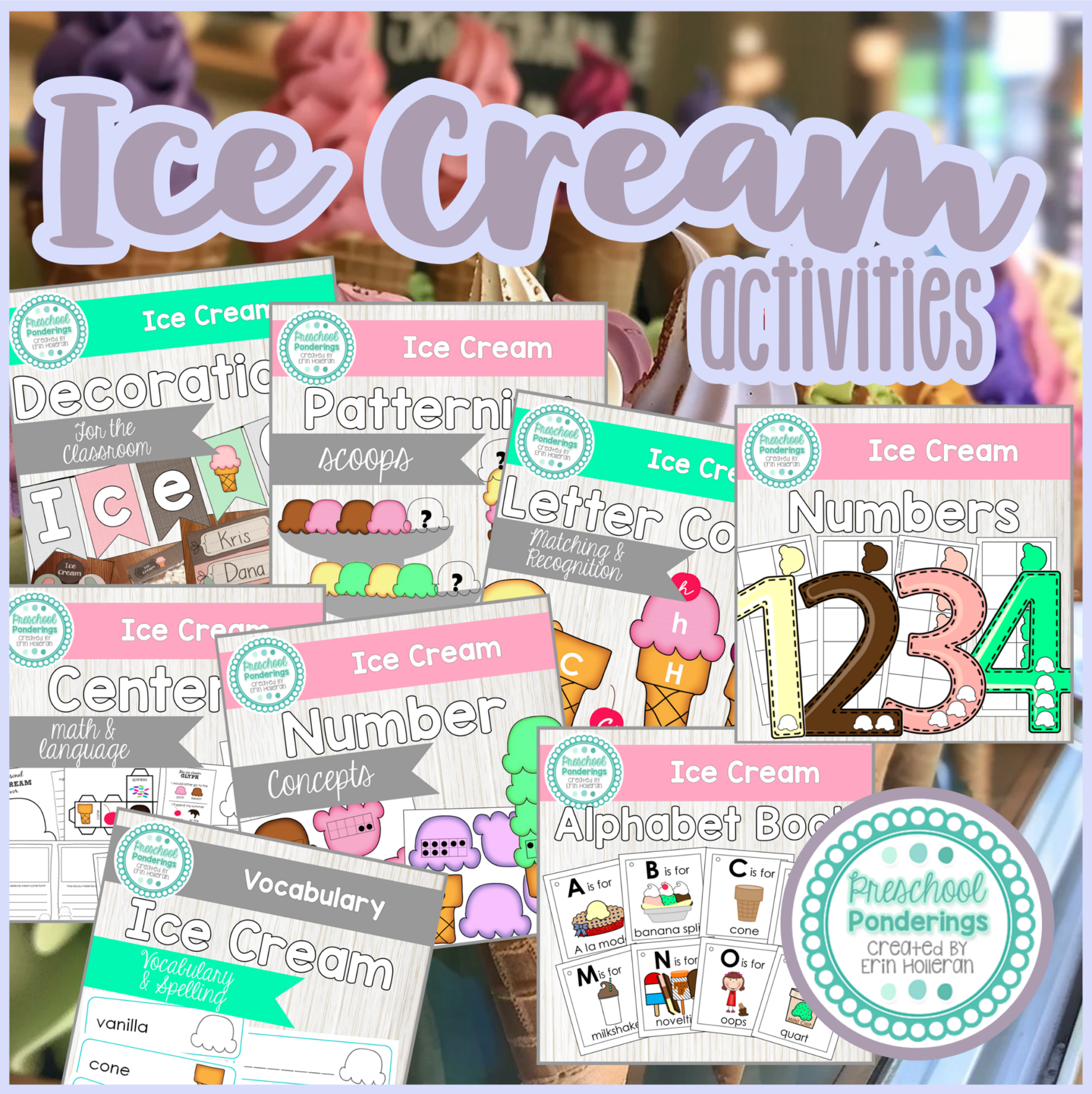 Printable Ice Cream Activities for Preschool